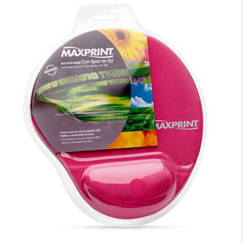 Mouse Pad com Gel Maxprint 605495 Rosa