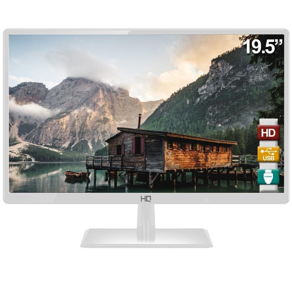 Monitor HQ LED, 19.5", HDMI, Branco, Widescreen