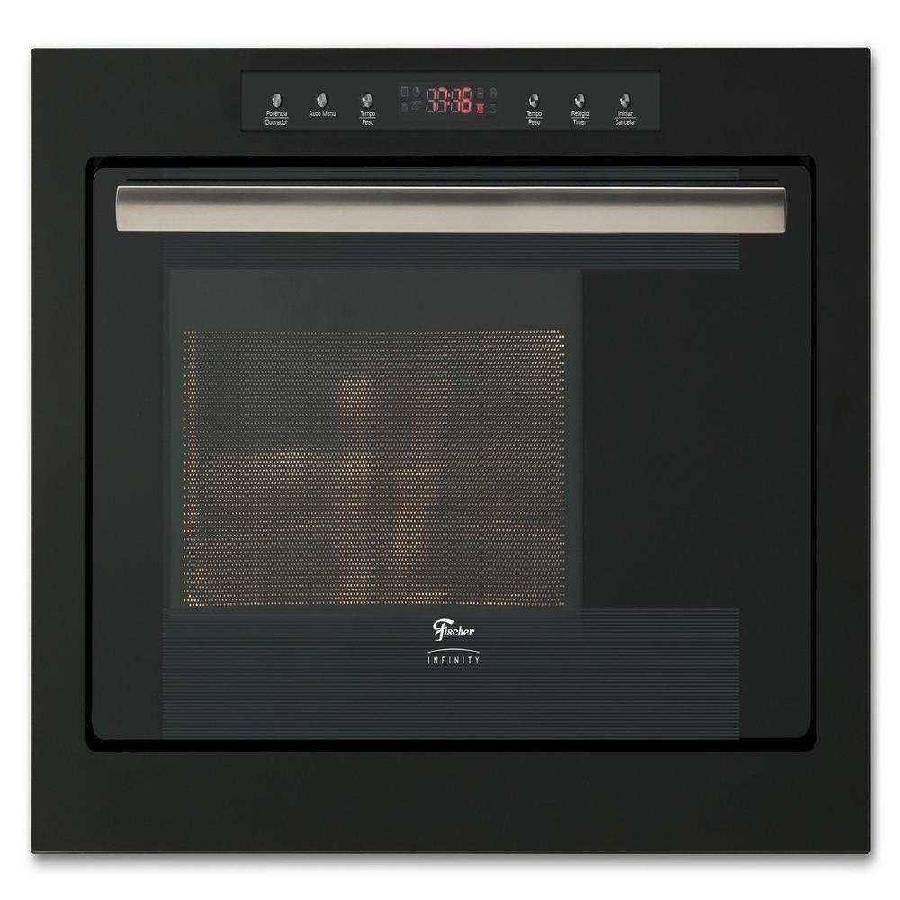 Microondas Fischer de Embutir 25 Litros com Dourador Preto 25378