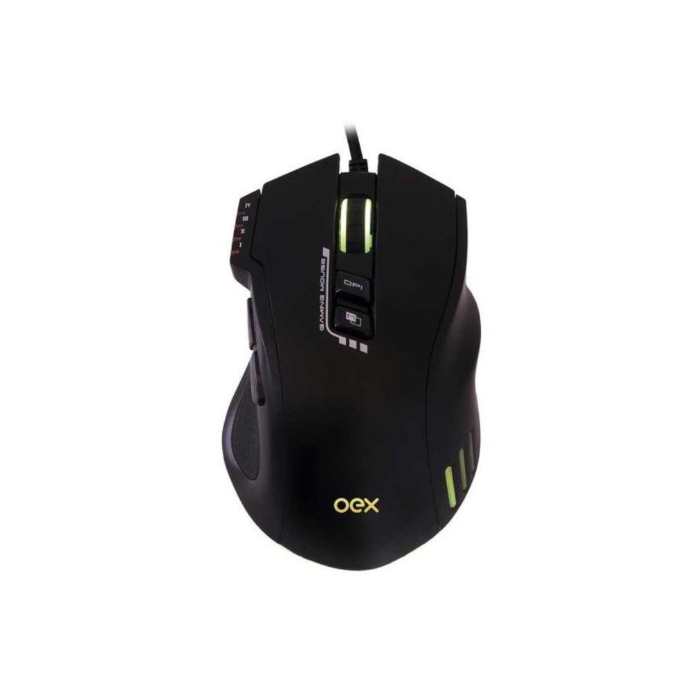 Mouse Gamer OEX Game Titan, RGB, 7 Botões, 14400DPI - MS318 | KaBuM!