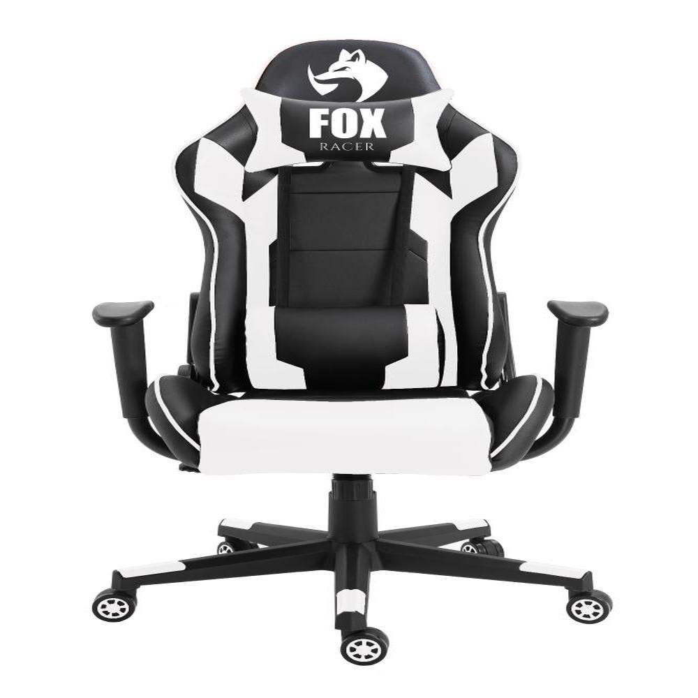 Cadeira Gamer FOX Racer Arctic, Suporta até 130kg, Branca