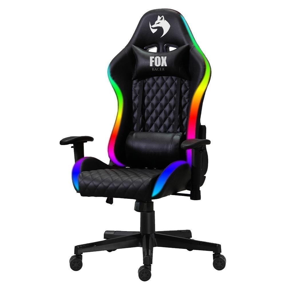 Cadeira Gamer Fox Office até 130kgs RGB KaBuM