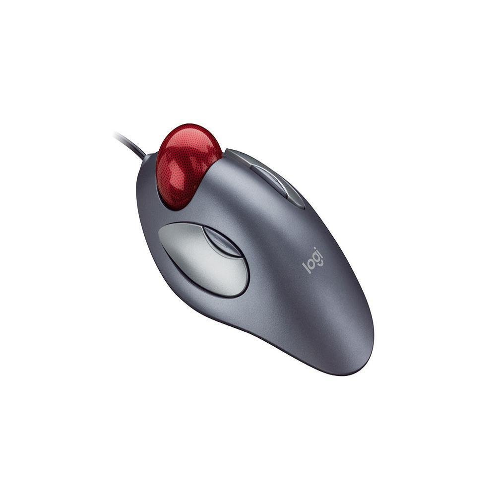 Mouse Logitech Trackball Marble Prata | KaBuM!