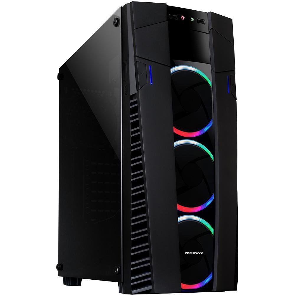 Gabinete Gamer MyMax Eclipse Mid Tower RGB | KaBuM!