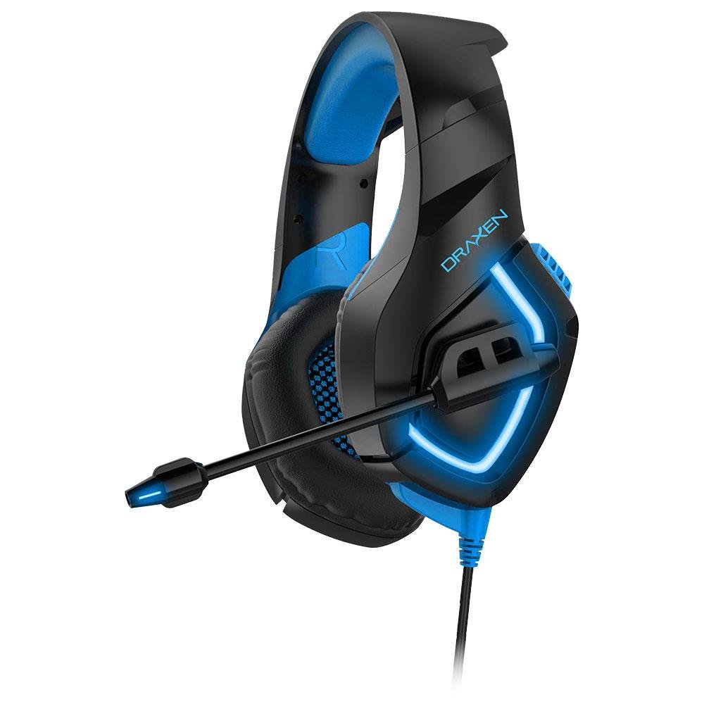 Headset Gamer Draxen Dn100 LED Azul 50mm P2