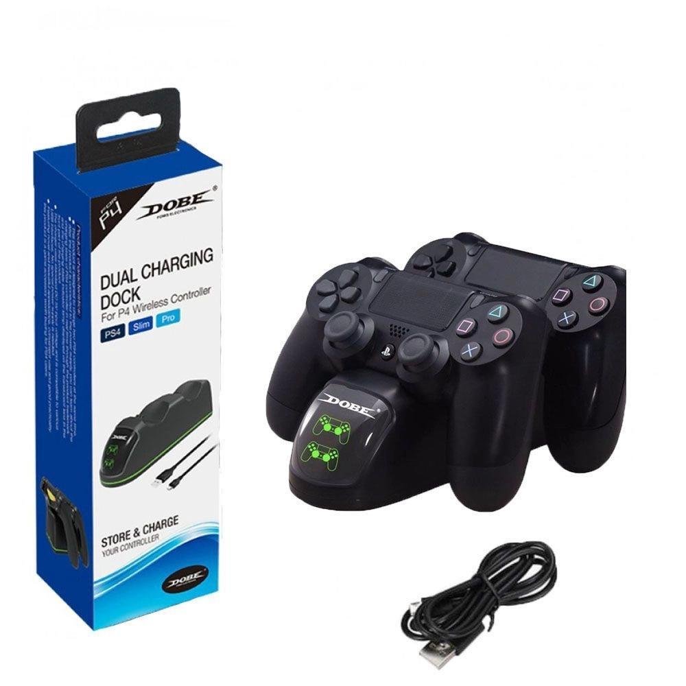 Base Carregador Duplo Para Controle Dualshock Ps4