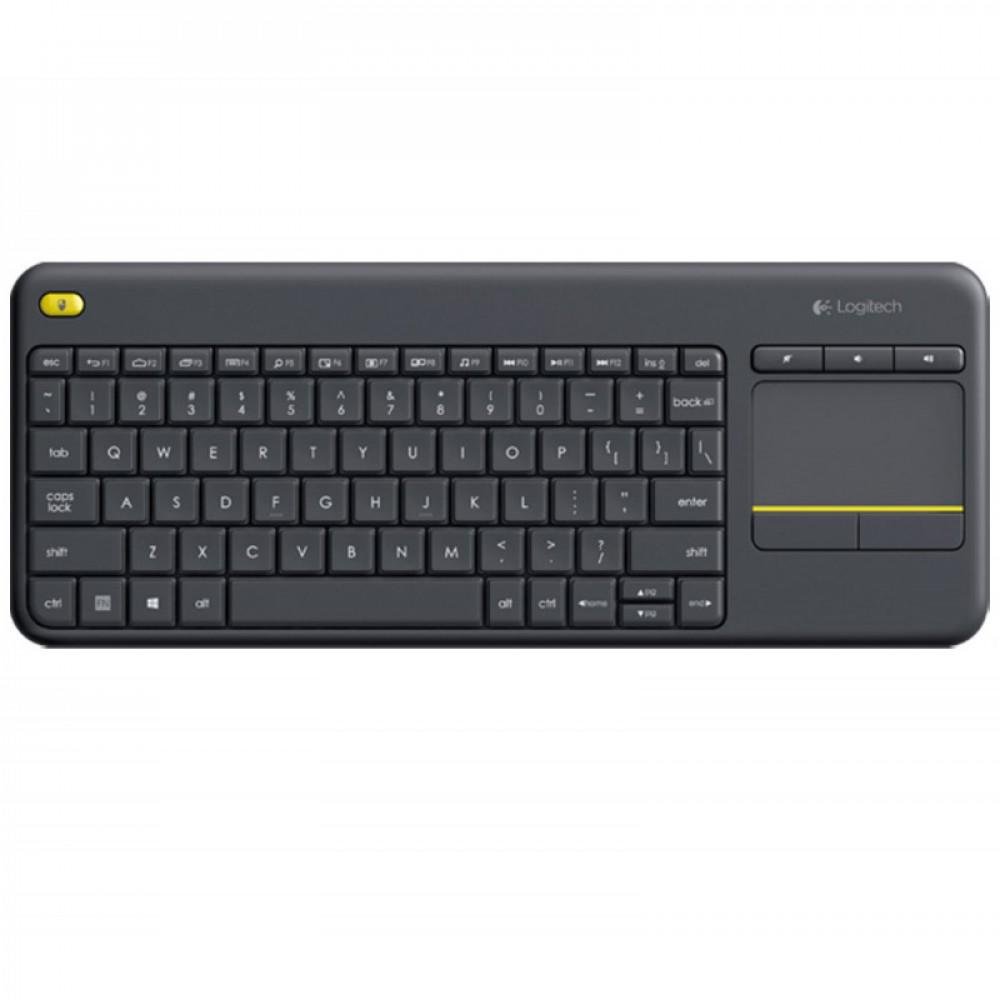 Teclado Logitech Wireless Com Touchpad K400