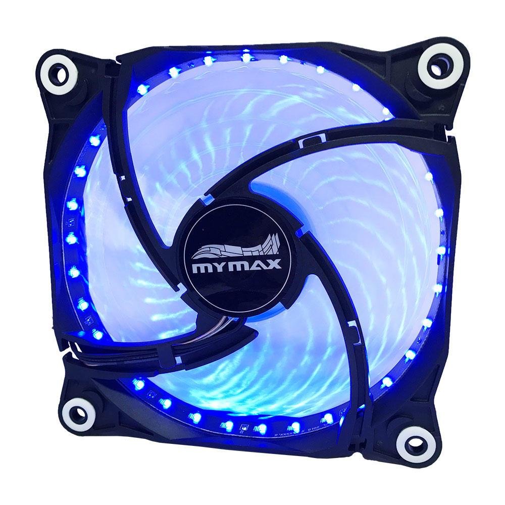 Cooler Fan Mymax 120mm Storm II Preto LED Azul