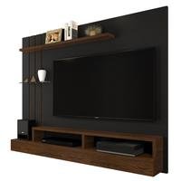 Painel Para Tv Até 47 Polegadas - Preto Com Freijó | KaBuM!