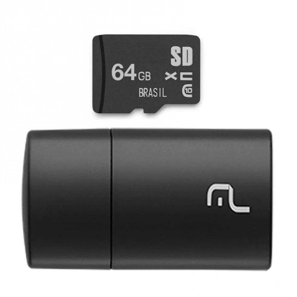 Pen Drive 64GB Multi Mc164 2 Em 1 Leitor USB E Cart o KaBuM Pen Drive 64GB Multi Mc164 2 Em 1 Leitor USB E Cart o KaBuM