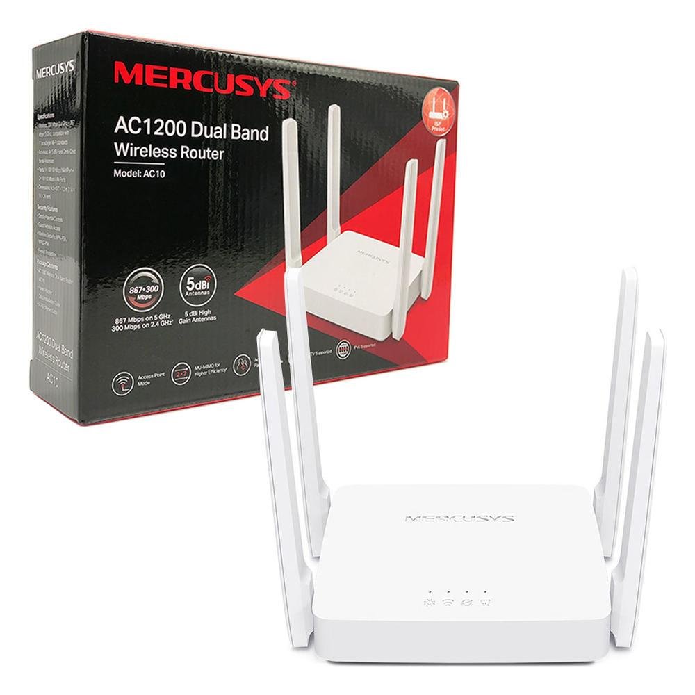 Roteador Wireless Mercusys 4 Antenas 3 Portas