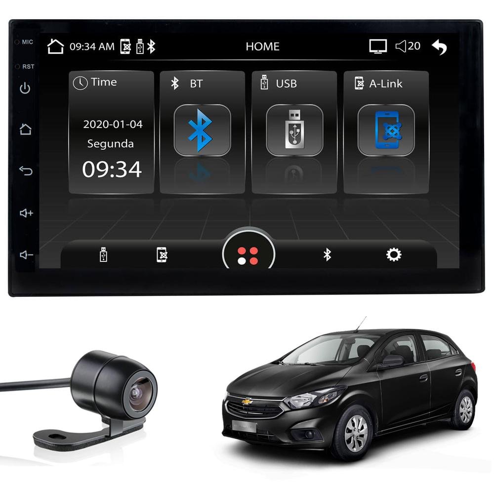Central Multimidia Mp5 Auto Usb Touch Espelha Camera de Ré Gm Onix Joy 2017 2018 2019 - Desconto ...