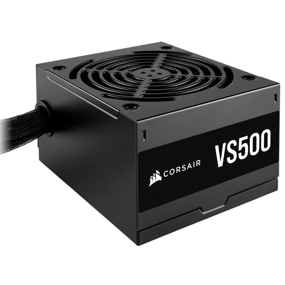 Fonte, 500w, Corsair Vs500, 80 Plus | KaBuM!