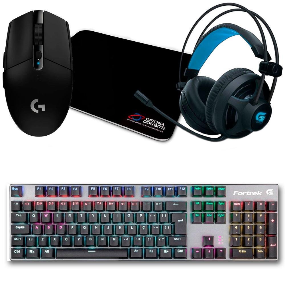 Kit Gamer Logitech G305 Hero + Fortrek | KaBuM!