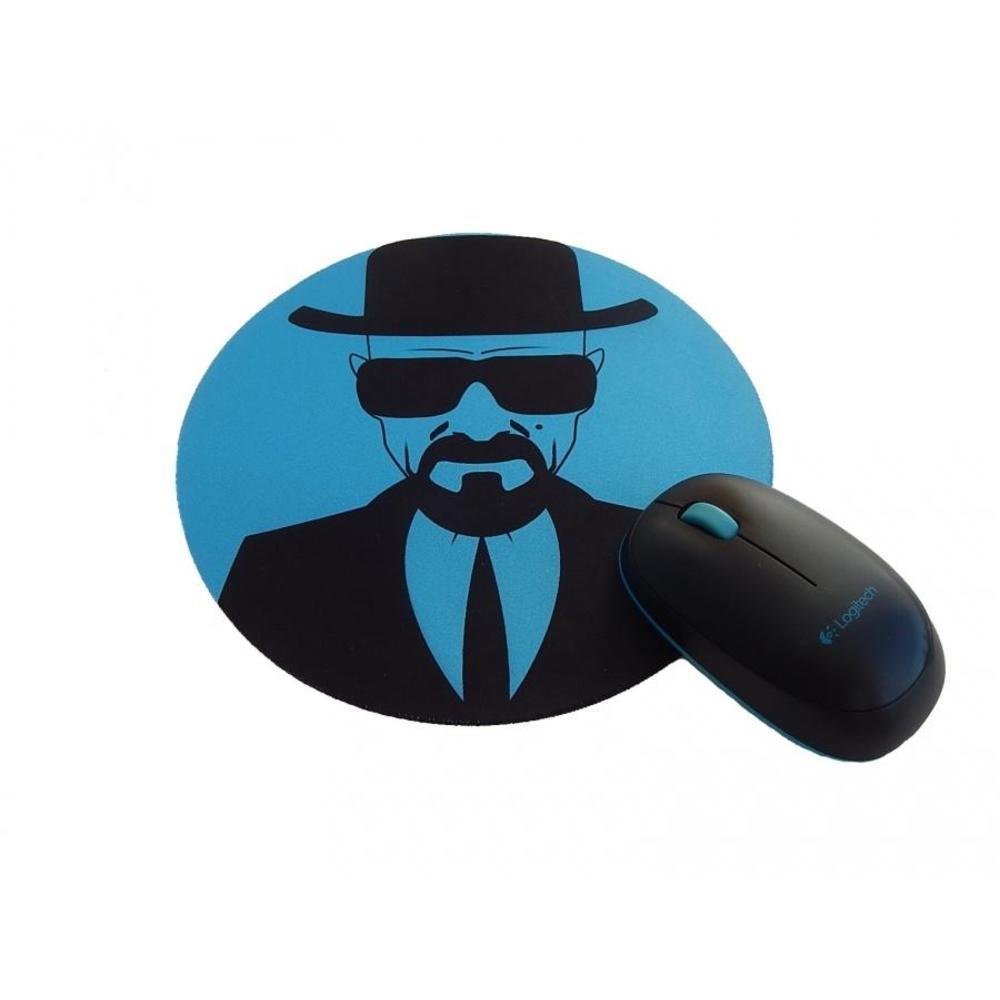 Mouse Pad Redondo Breaking Bad Walt Blue