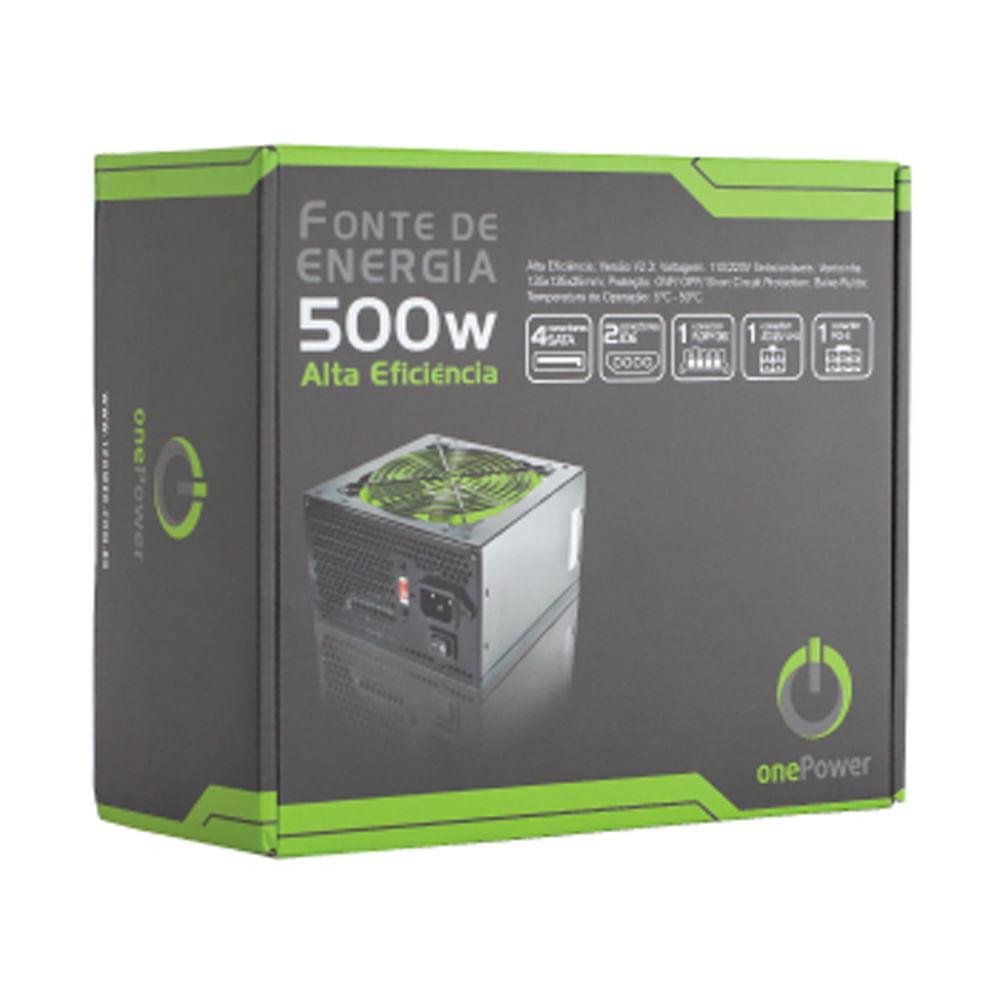 Fonte Atx Onepower Mp500w | KaBuM!