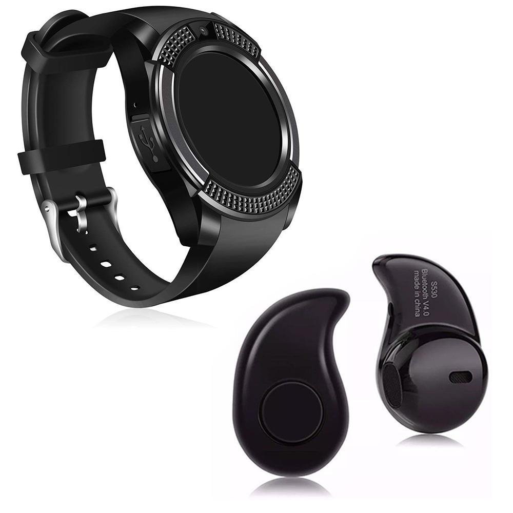 Kit 1 Smartwatch V8 e 1 Mini Fone Bluetooth | KaBuM!