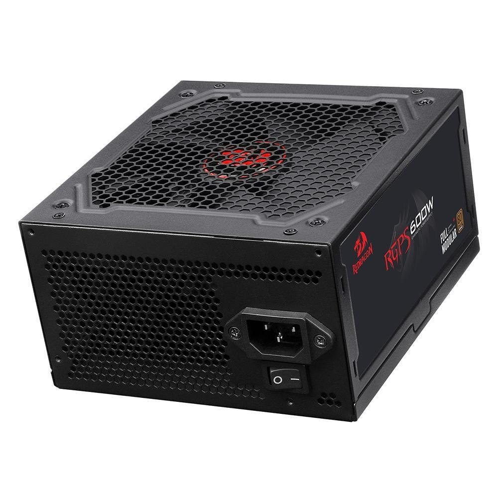 Fonte Atx Redragon, 600w, 80plus Bronze, Full Modular - Escorrega o Preço