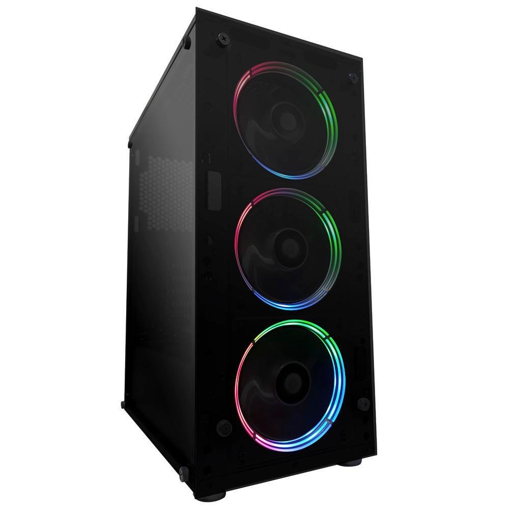 Gabinete Gamer Mid Tower RGB Safegamer GA | KaBuM!