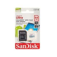 Kit Com 2 Cartao Micro Sd Sandisk Class 10 Ultra 64gb 100mbs