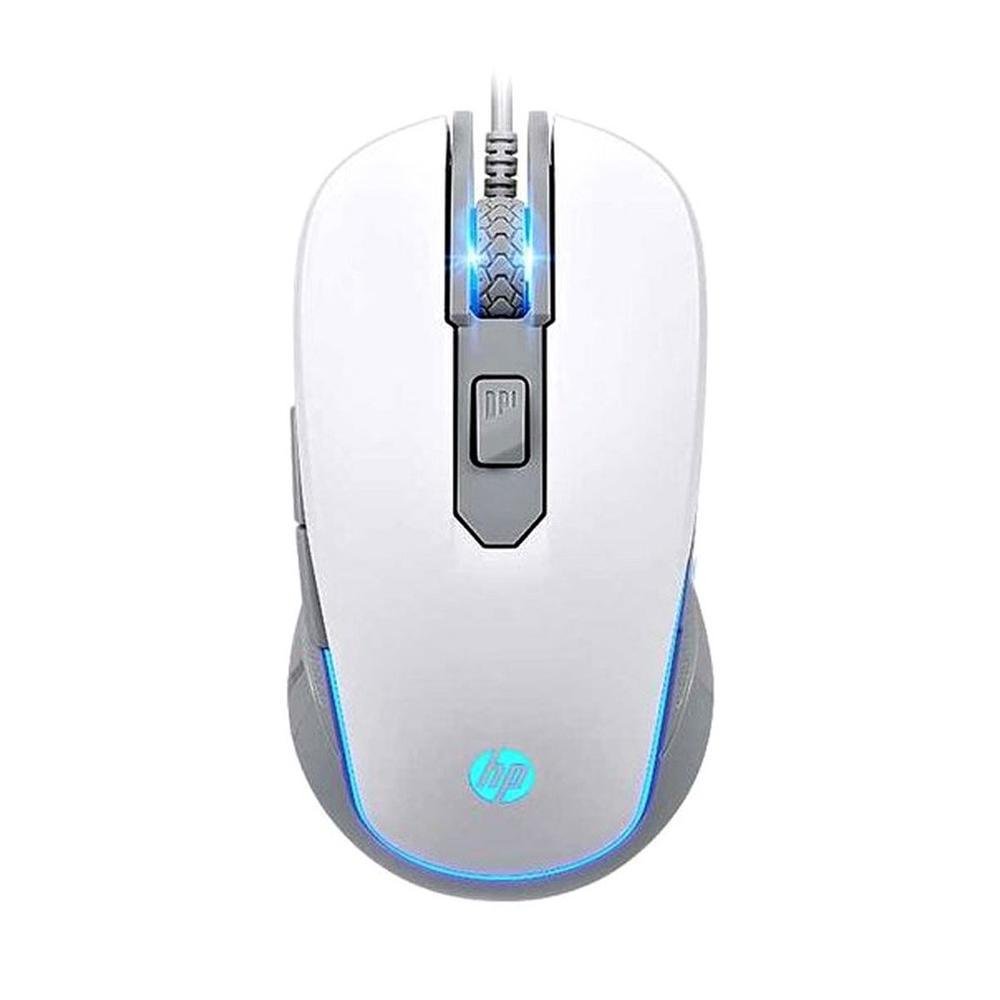 Mouse Gamer USB M200 2400 DPI LED Branco KaBuM