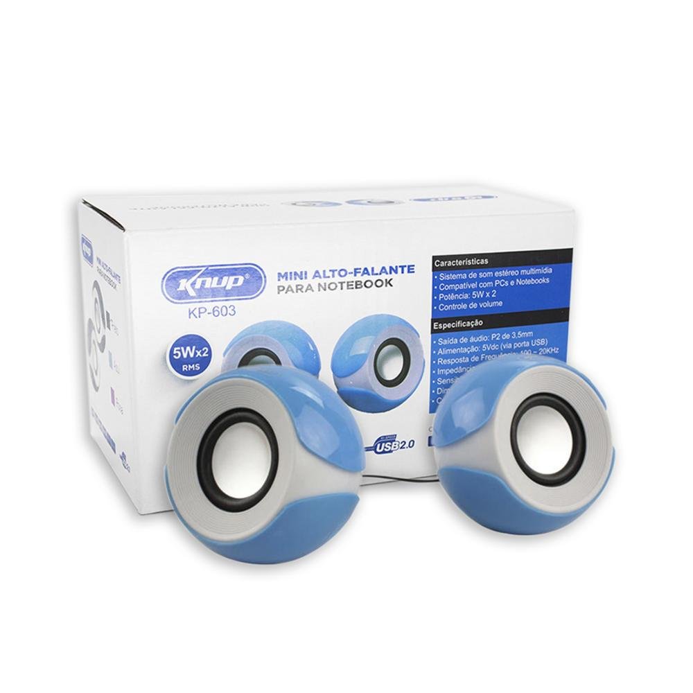 Caixa De Som Multimídia Knup Kp-603 - 10w Rms - Melhora o Preço