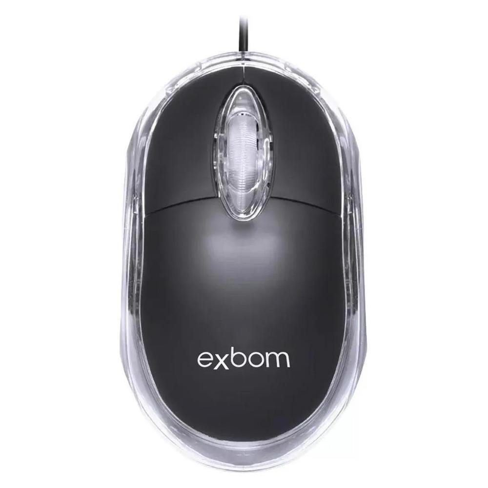 Mouse Exbom Preto - Ms-10