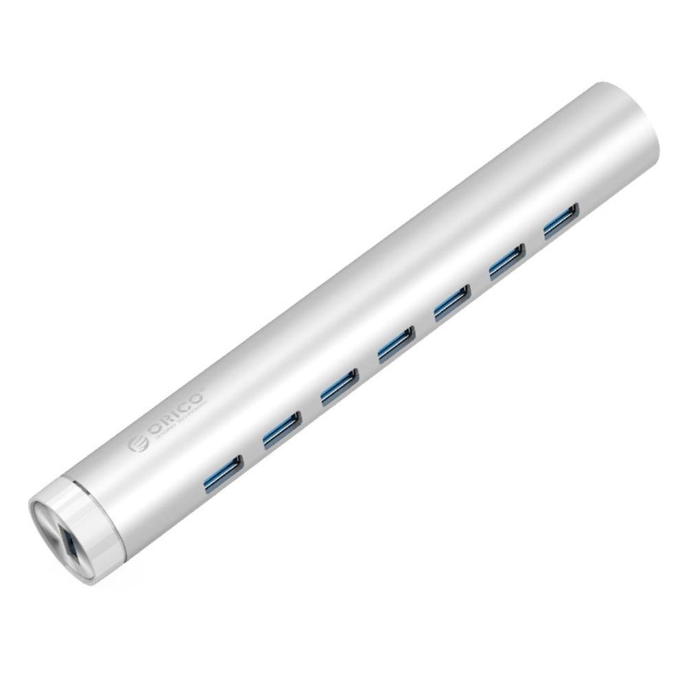 Hub Usb 30 De Alumínio 7 Portas Com Suporte Para