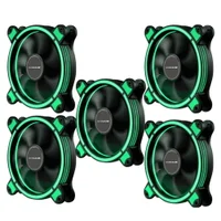 Kit 5pcs Cooler Fan Ring 120mm Spectrum Led Verde
