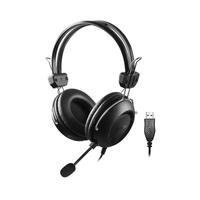 Headset A4 Tech USB Com Microfone Estereo KaBuM