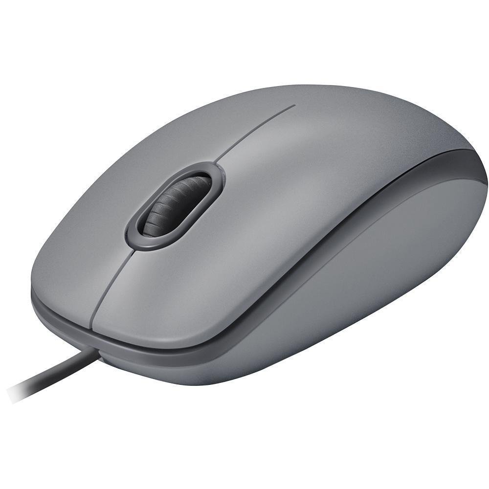 Mouse Com Fio Usb - Cinza - Logitech