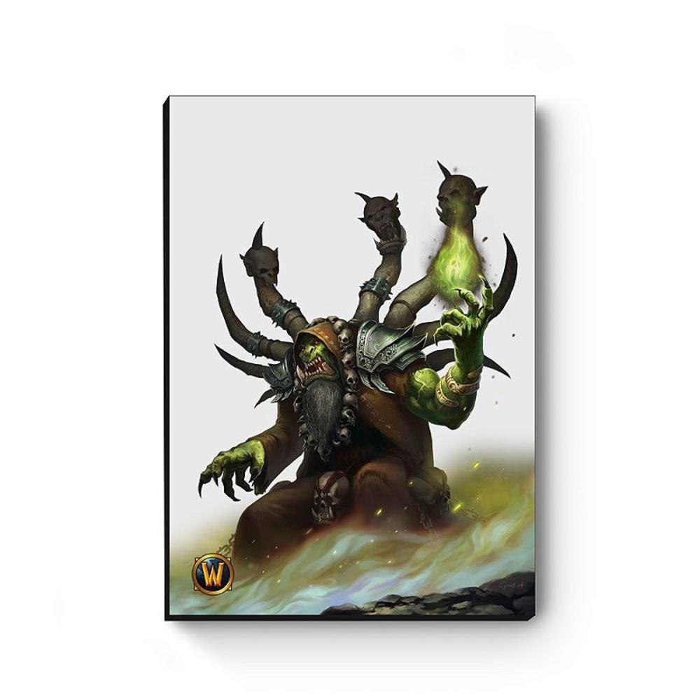 Quadro Decorativo Mdf World Of Warcraft Guldan I