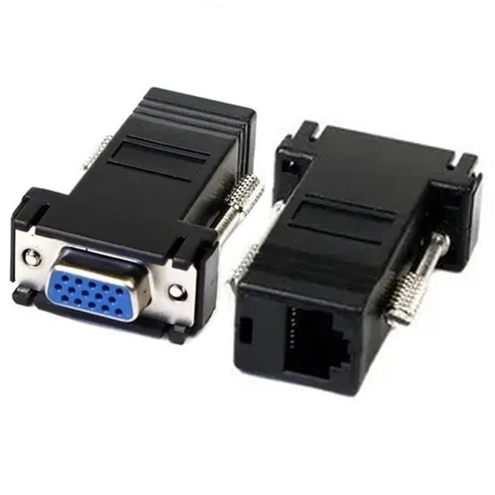 Adaptador De VGA Fêmea Para RJ45 Fêmea | KaBuM!