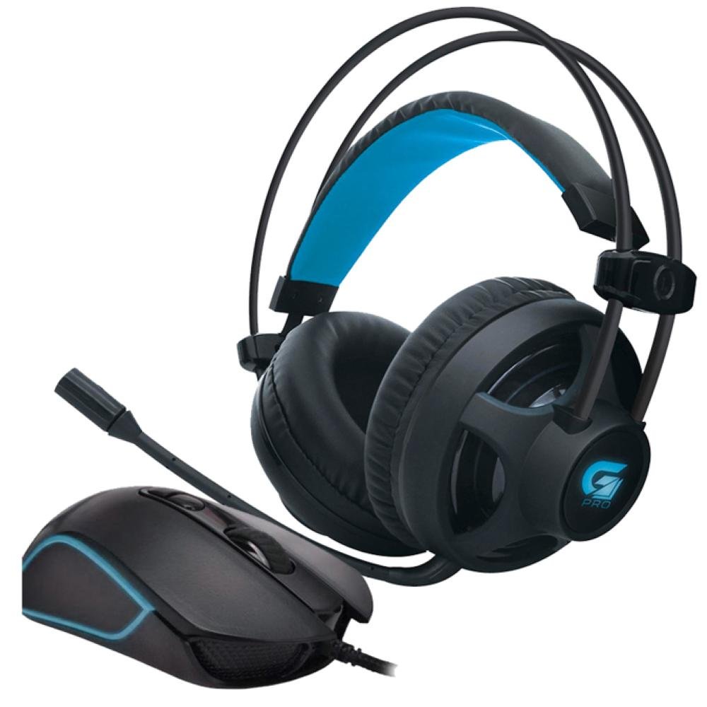 Kit Headset E Mouse Gamer Fortrek - Headset G Pro H2 + Mouse Pro M7 ...