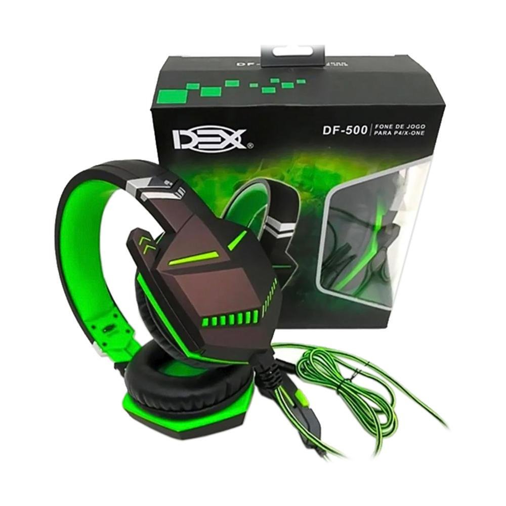 Fone Headset Gamer Dex Com Microfone DF500 KaBuM