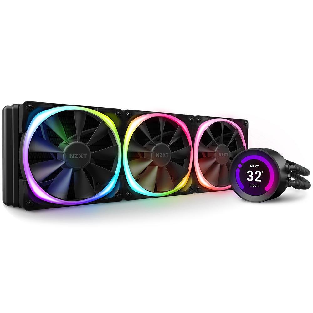 Water Cooler Rgb 360mm Nzxt Kraken Triple Fan Rgb Z73 Intel Amd Am4 ...