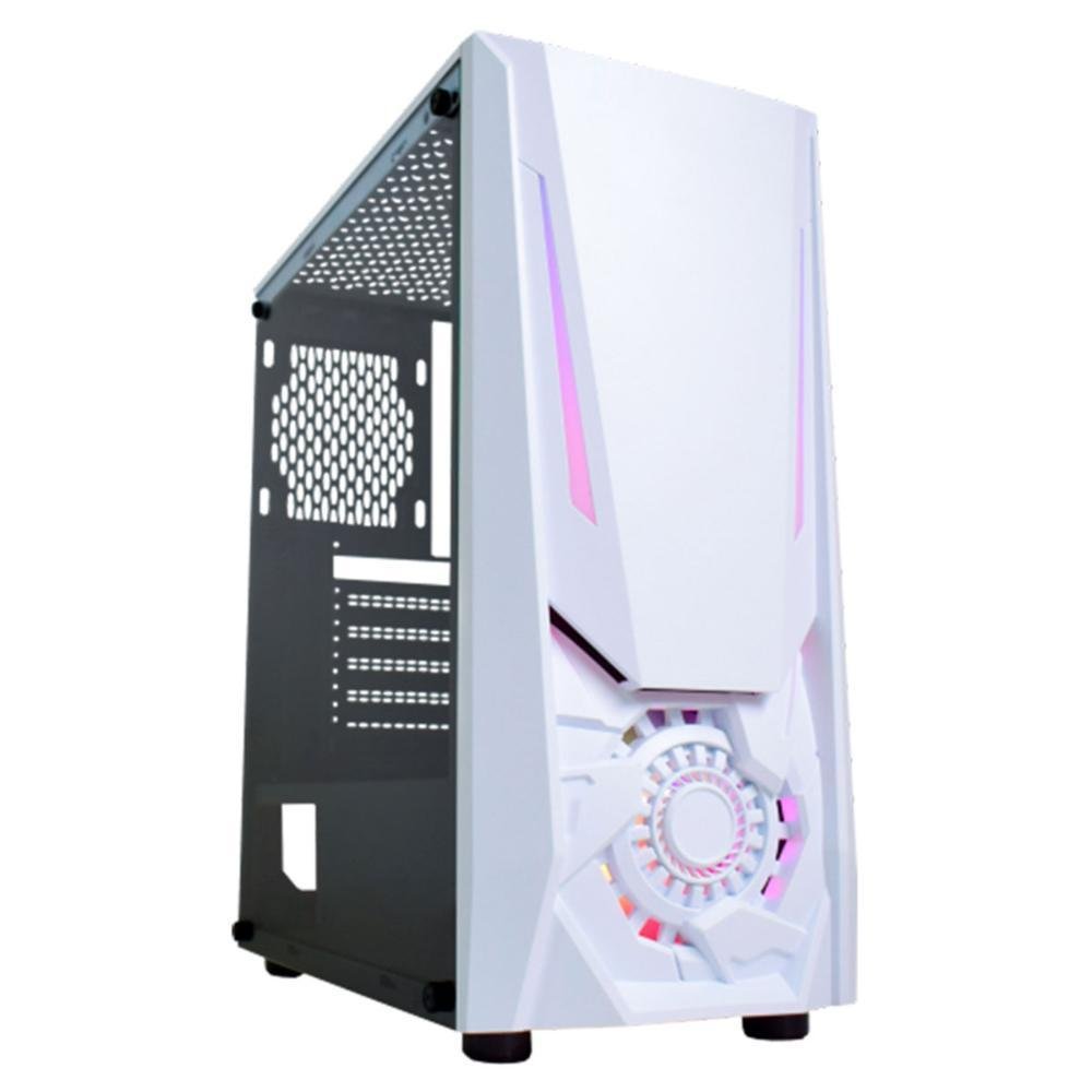 Gabinete Gamer K-mex Jaeger White Ii Cg-w2tj | KaBuM!