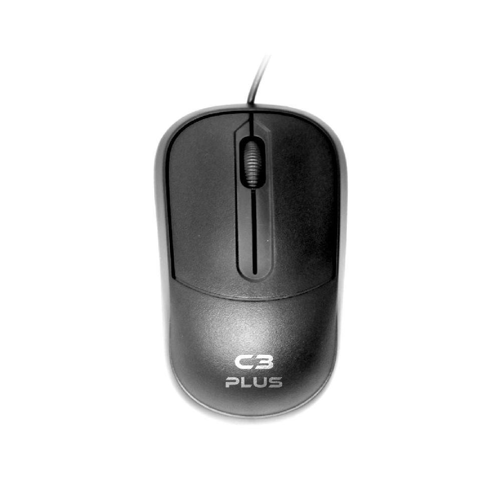 Mouse Básico C3tech Ms-35bk USB 1000DPI C/ Fio, Preto | KaBuM!