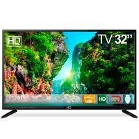 TV LED HQ 32 Polegadas HD 2 HDMI 2 USB Conversor