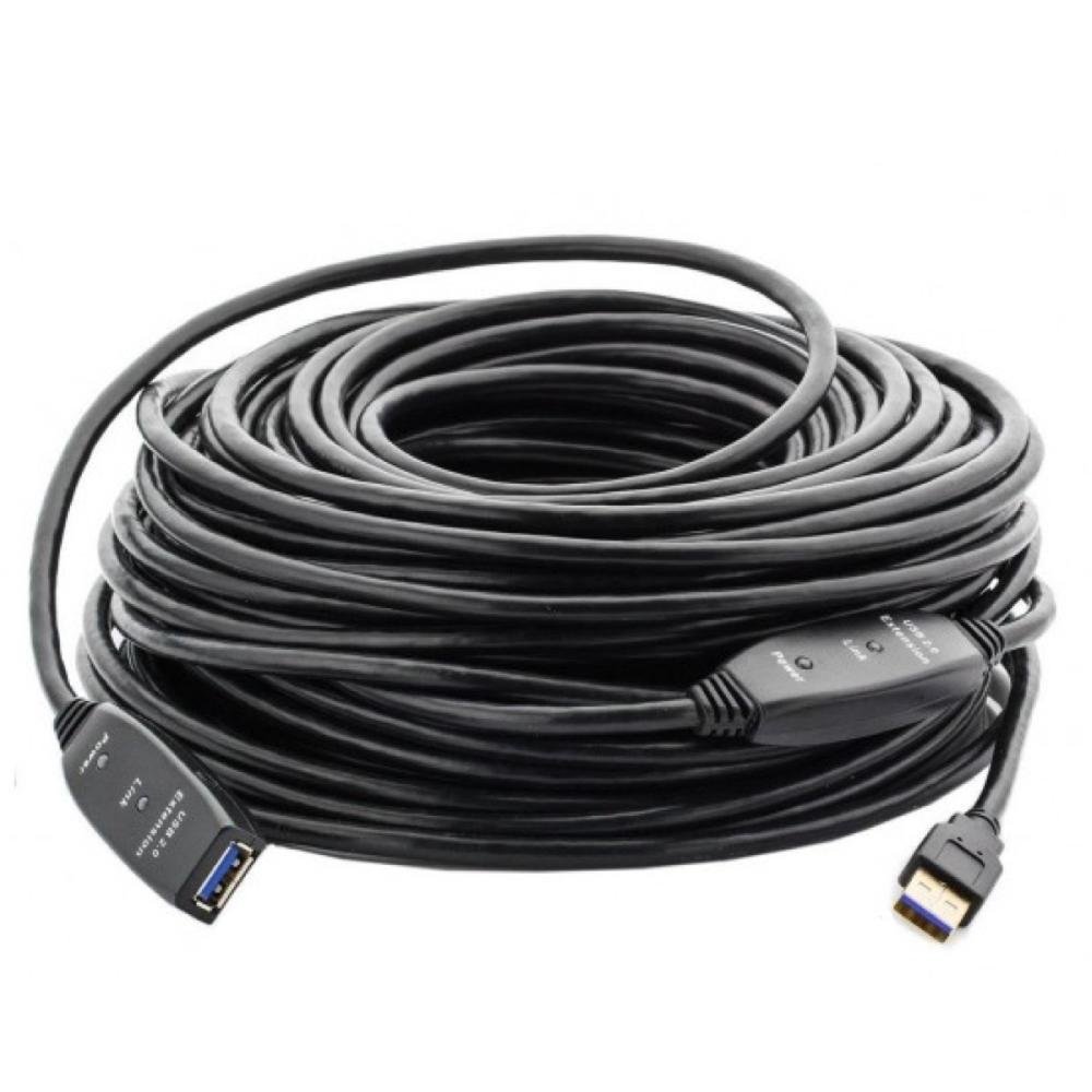 Cabo Extensor Wlw USB 3.0 10Mts Com Repetidor | KaBuM!