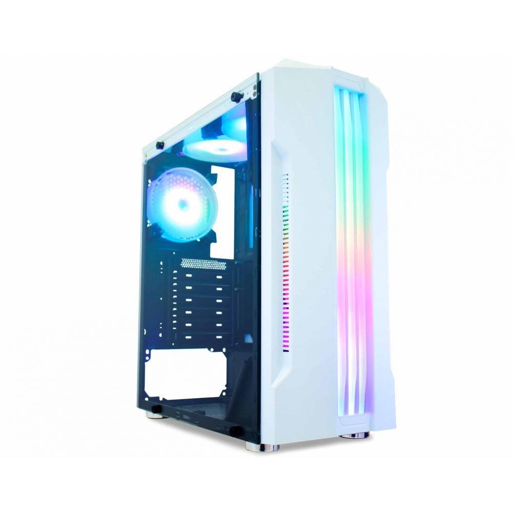 Gabinete Gamer Bifrost Withe Rgb Lateral Vidro