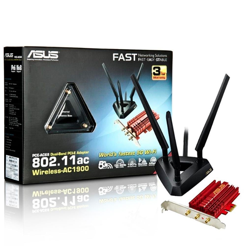 Placa De Rede Asus Wireless 1300Mbps KaBuM