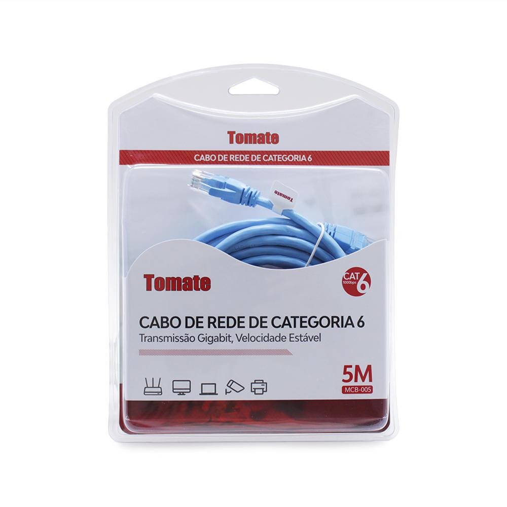 Cabo De Rede Tomate Mcb-005, Cat6, 5 Metros | KaBuM!