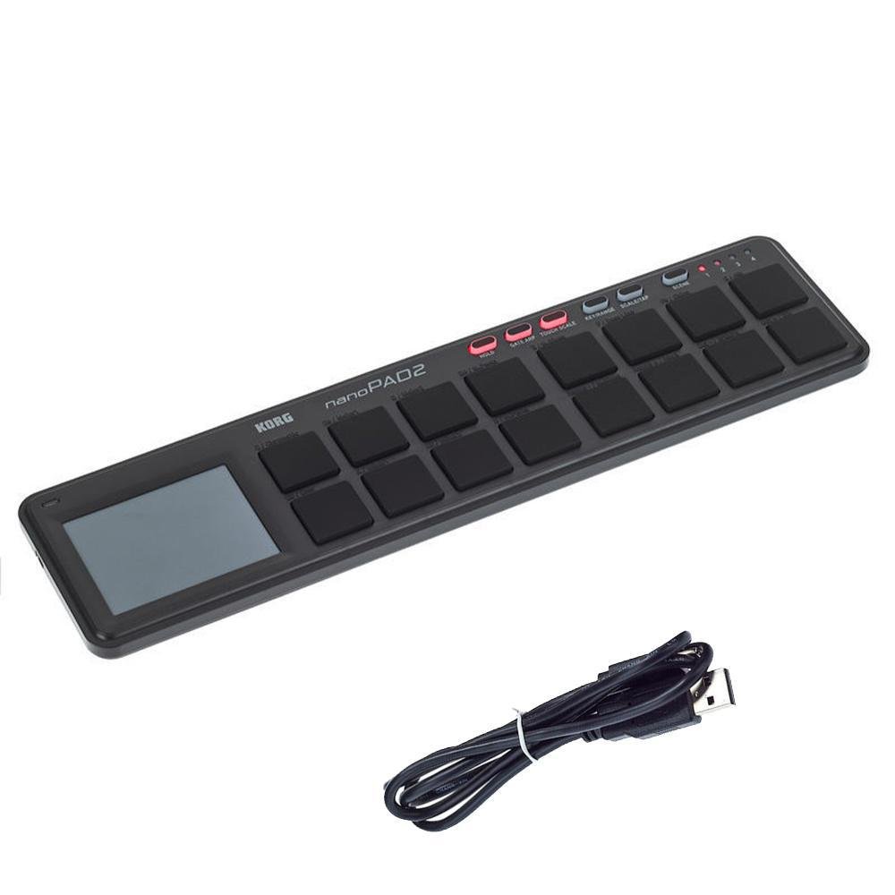 Controlador Midi Korg Nanopad 2 Usb 16 Pads Preto