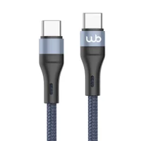 Cabo Usbc Para Usbc 60w Wb 1 Metro Azul Marinho
