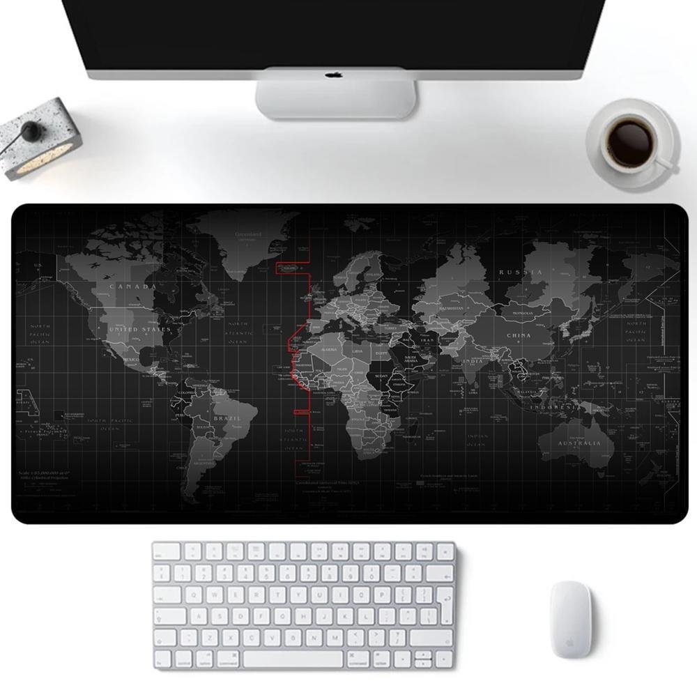 Mouse Pad Gamer Speed Extra Grande Mapa Mundi
