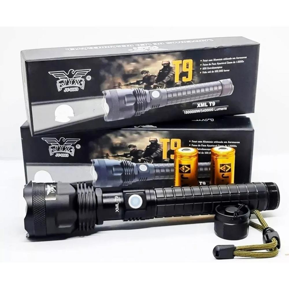 Lanterna Recarregável Led T9 Novidade Mais