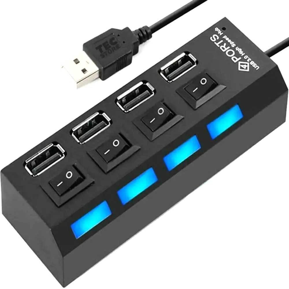 Hub Com 4 Portas Usb | KaBuM!