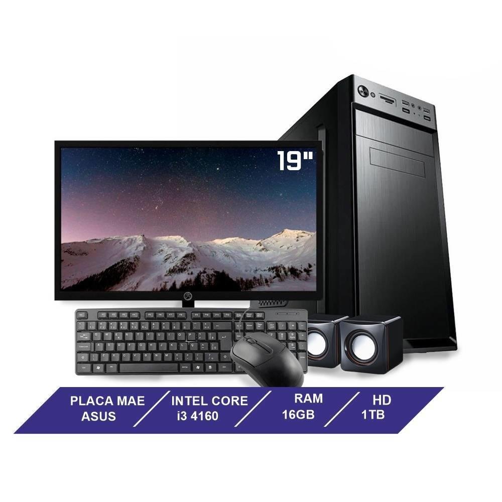 Pc, Flex, Asus Intel Core I3 4160 16GB RAM, HD 1TB | KaBUM!