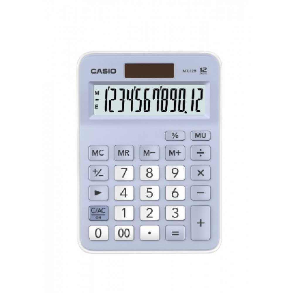 Calculadora Casio 12 Dígitos Mx12blb Azul KaBuM